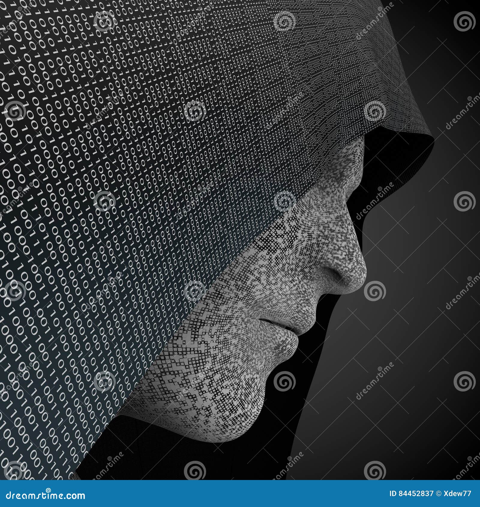 Hacker hooded stock illustration. Illustration of hacker - 84452837