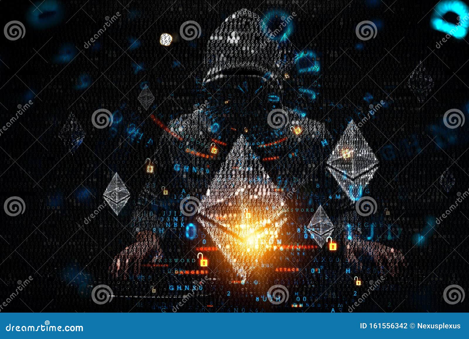 Hacker Hunting for Crypto Currency Editorial Photography - Image of ...