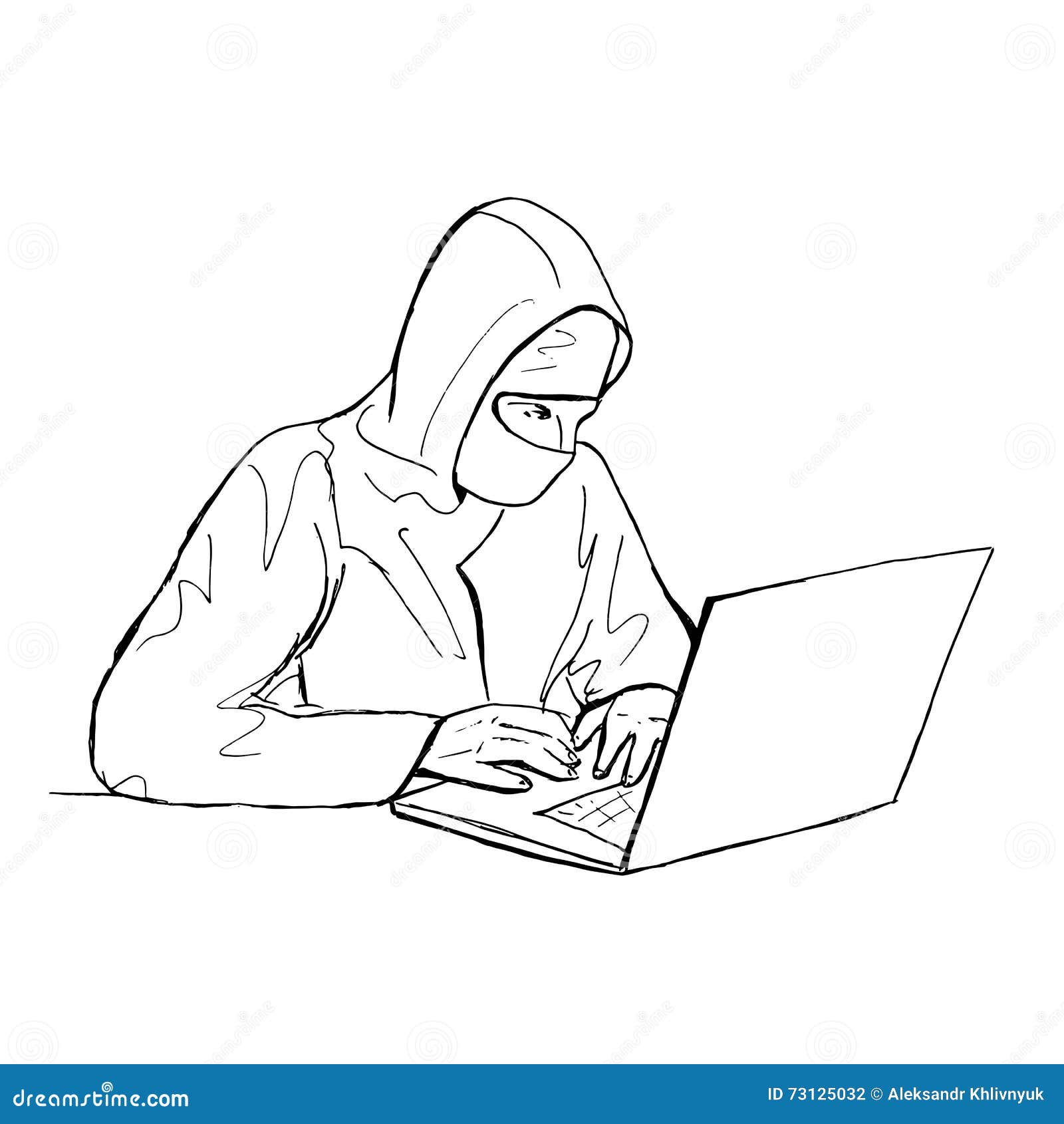 Hacker icon stock illustration. Image of network, online - 73125032