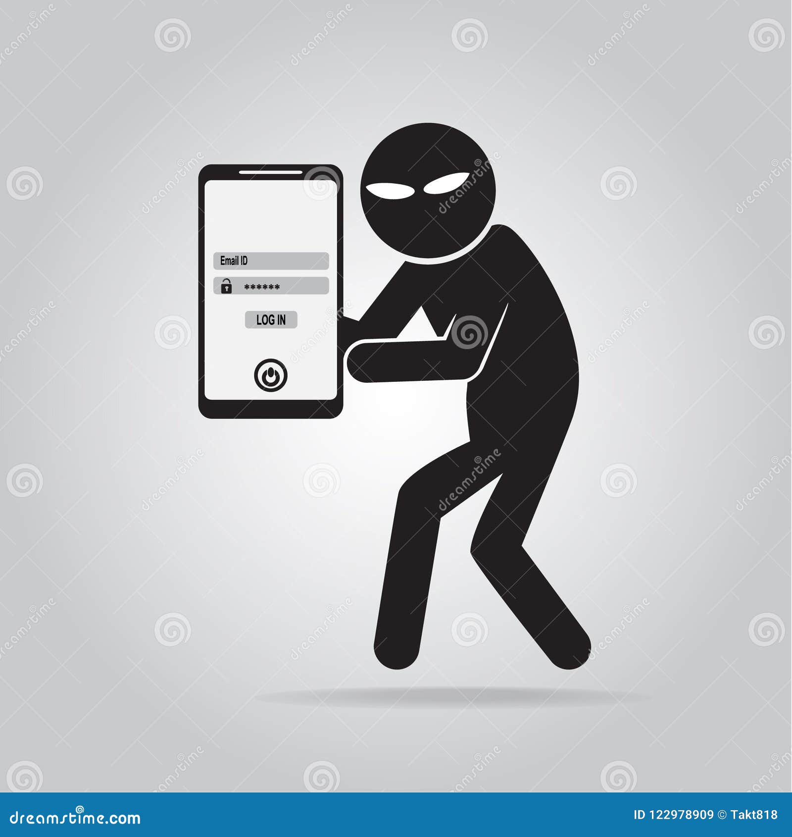 Hacker Icon, Internet Security Concept. Stock Vector - Illustration of ...