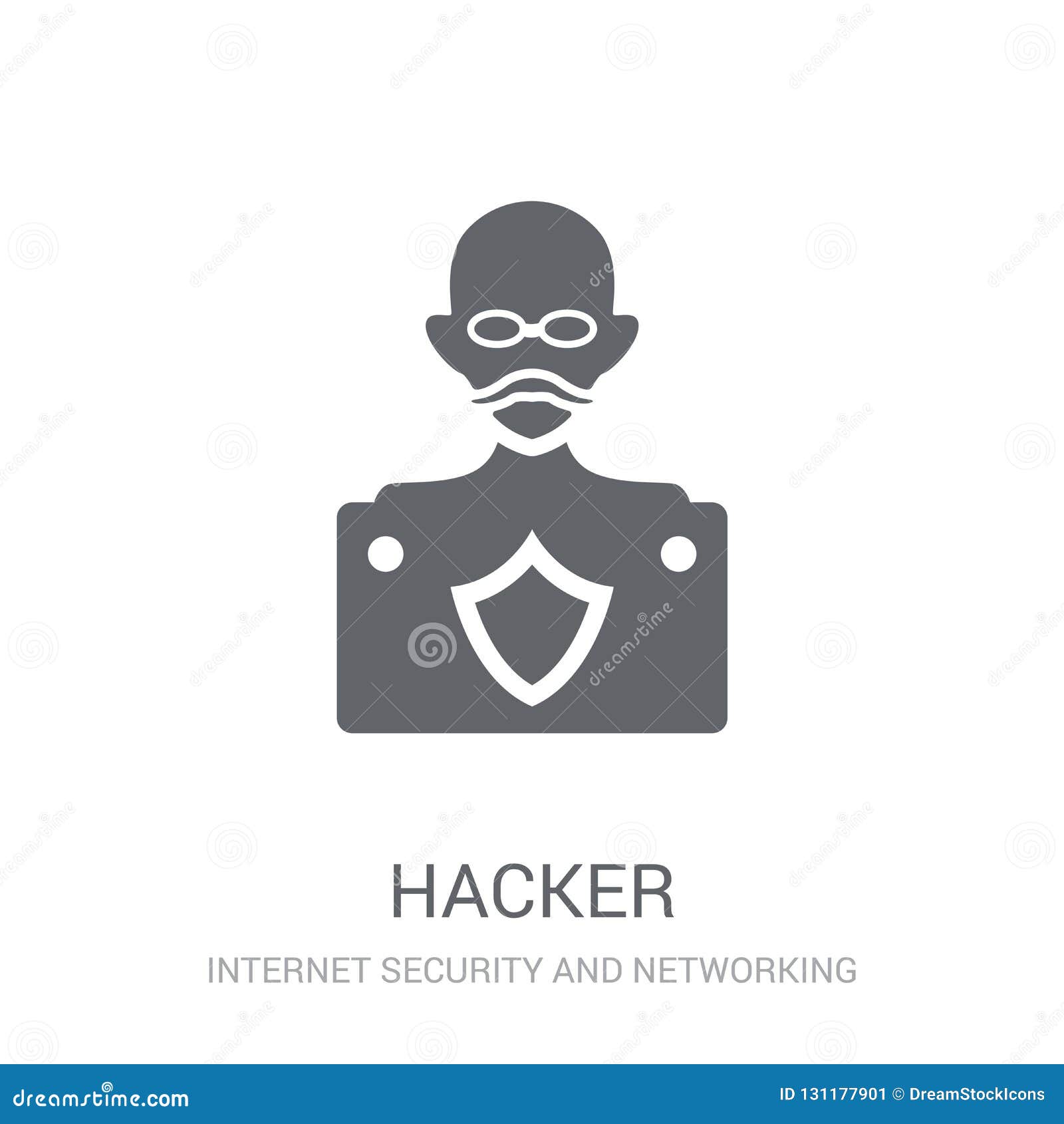 Hacker Icon. Trendy Hacker Logo Concept on White Background from Stock ...