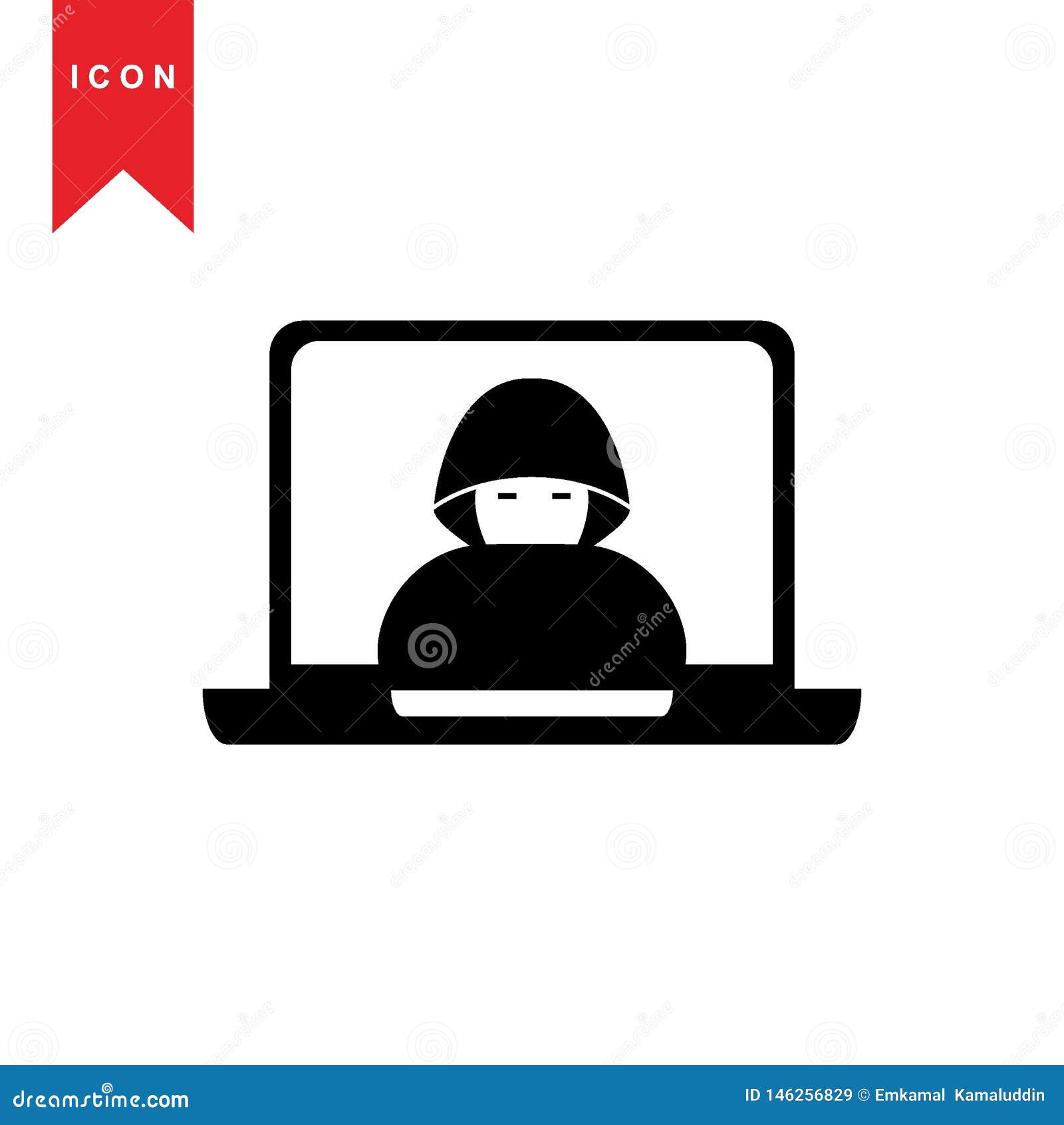 Hacker icons stock illustration. Illustration of hacking - 146256829