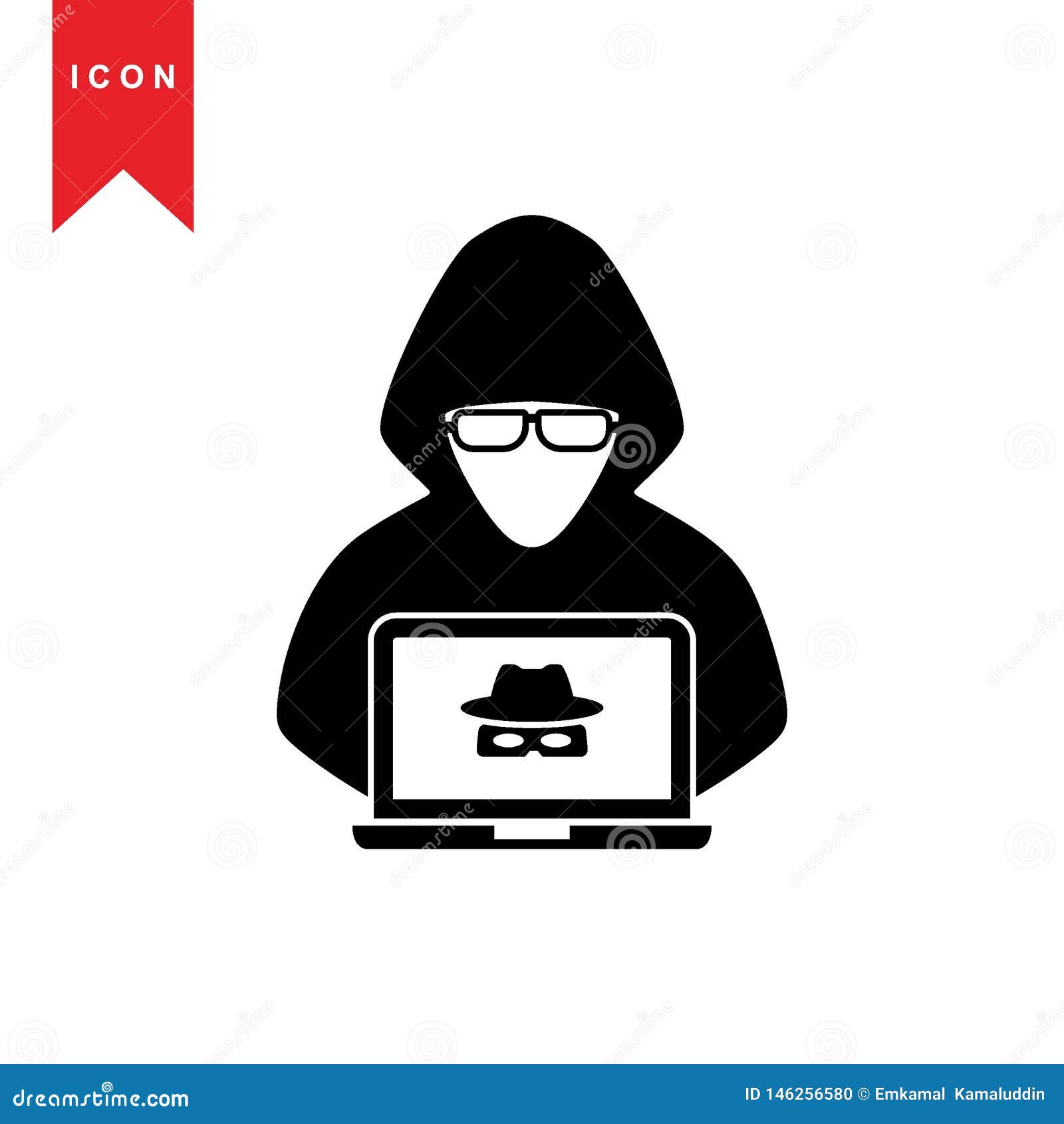 Hacker icons stock vector. Illustration of identity - 146256580