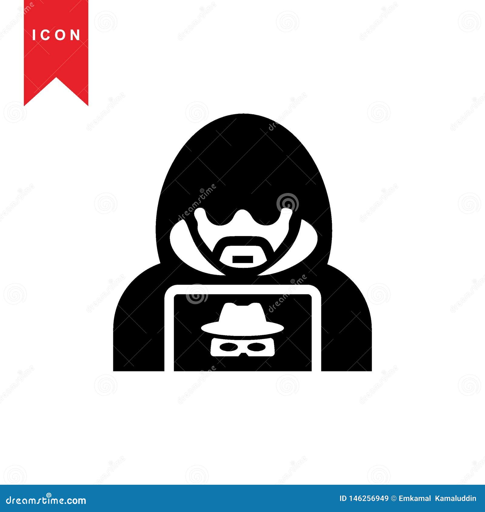 Hacker icons stock vector. Illustration of incognito - 146256949