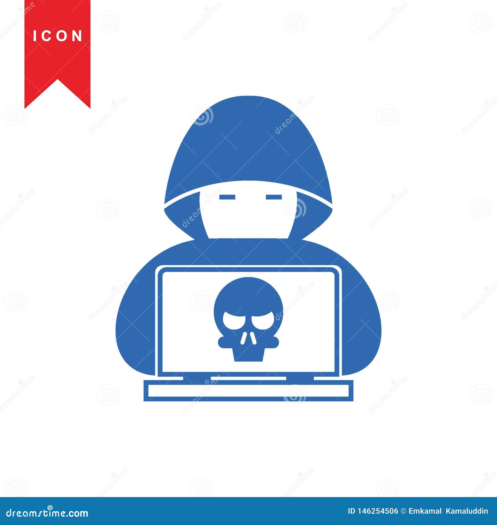 Hacker icons stock illustration. Illustration of isolated - 146254506