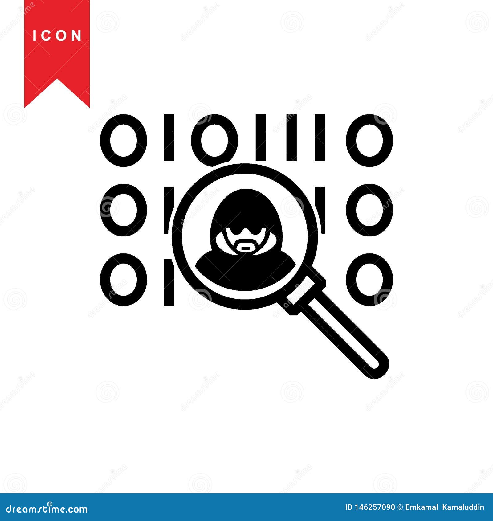 Hacker icons stock vector. Illustration of criminal - 146257090