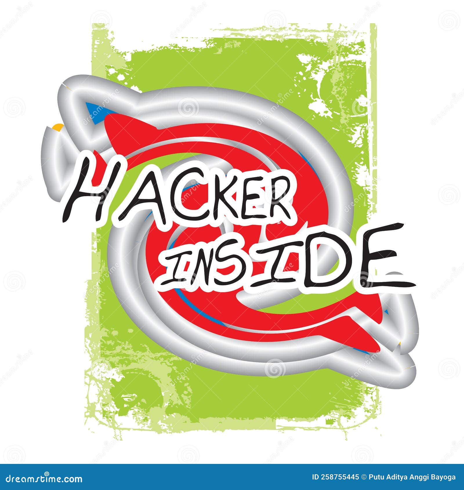 Hacker Inside T-shirt Design Stock Vector - Illustration of element ...