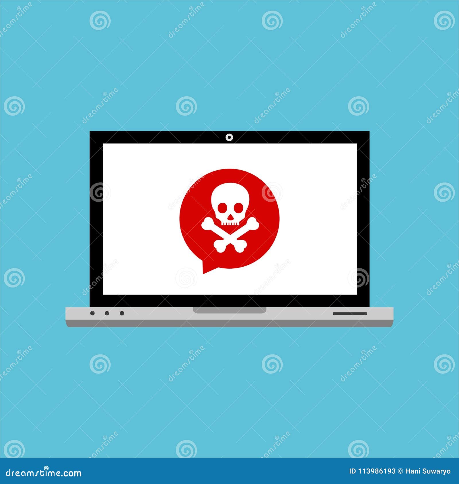 Hacker Internet Computer Security Technology Flat Concept. Hacker Activity Computer Stock Vector ...