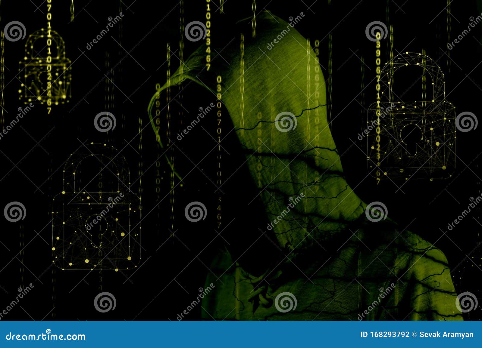 Hacker Isloated on Black with Binary Codes on Background Stock Photo ... Hacker Isloated on Black with Binary Codes on Background Stock Photo ...