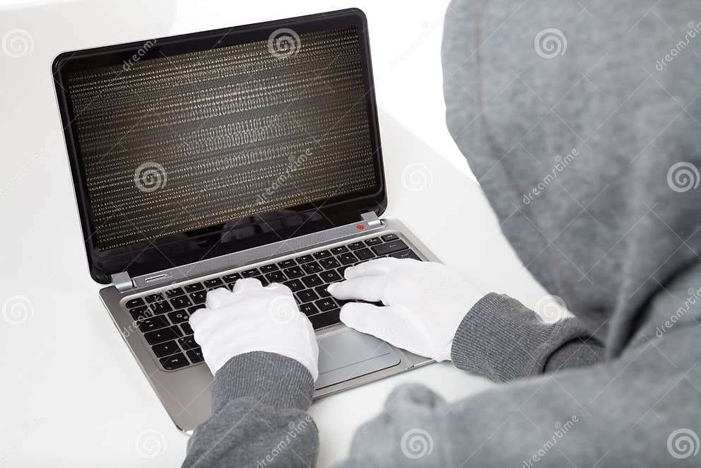 Hacker on keyboard stock photo. Image of safety, online - 42073168