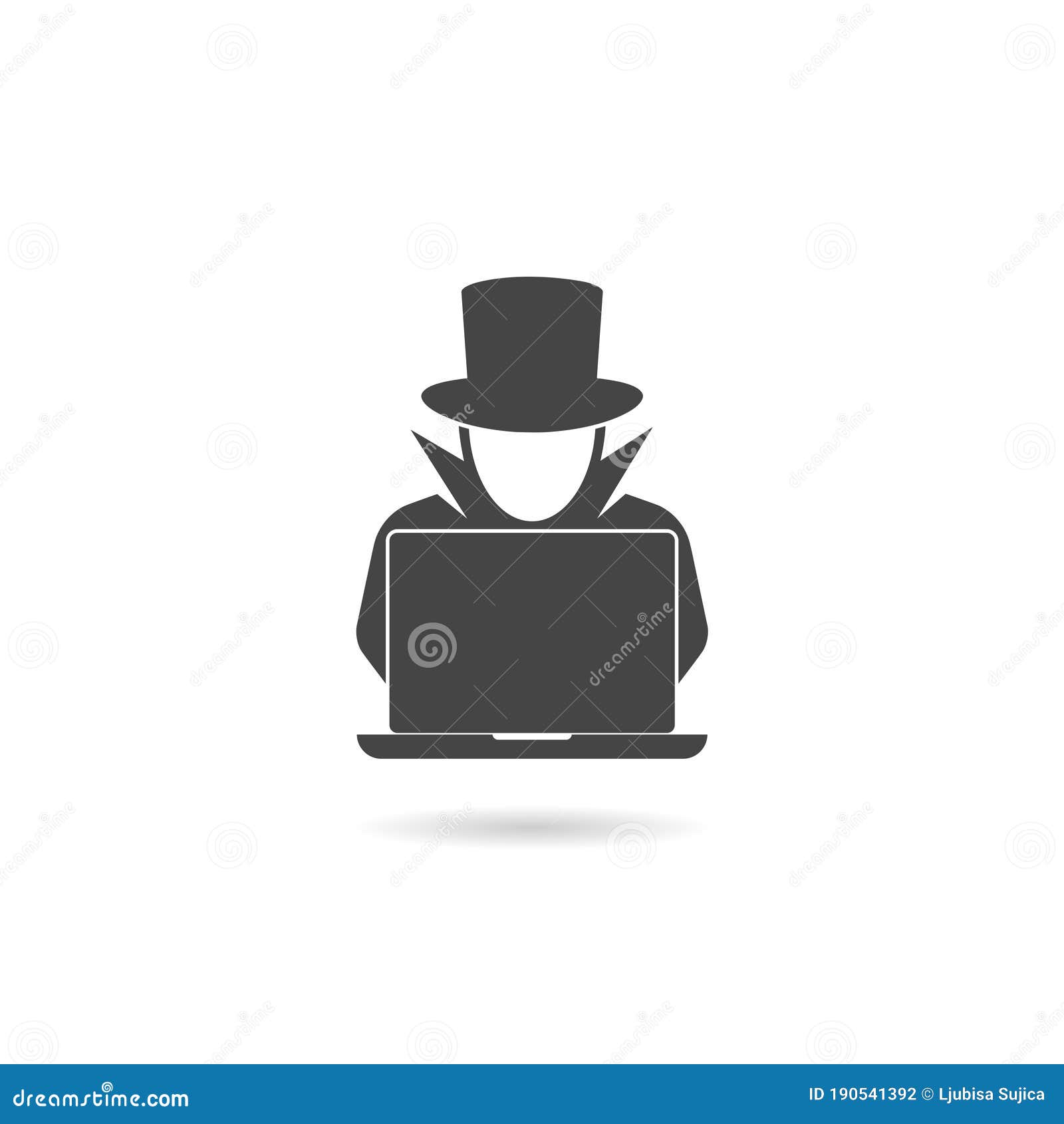 Hacker Laptop Icon with Shadow Stock Vector - Illustration of network ... Hacker Laptop Icon with Shadow Stock Vector - Illustration of network ...