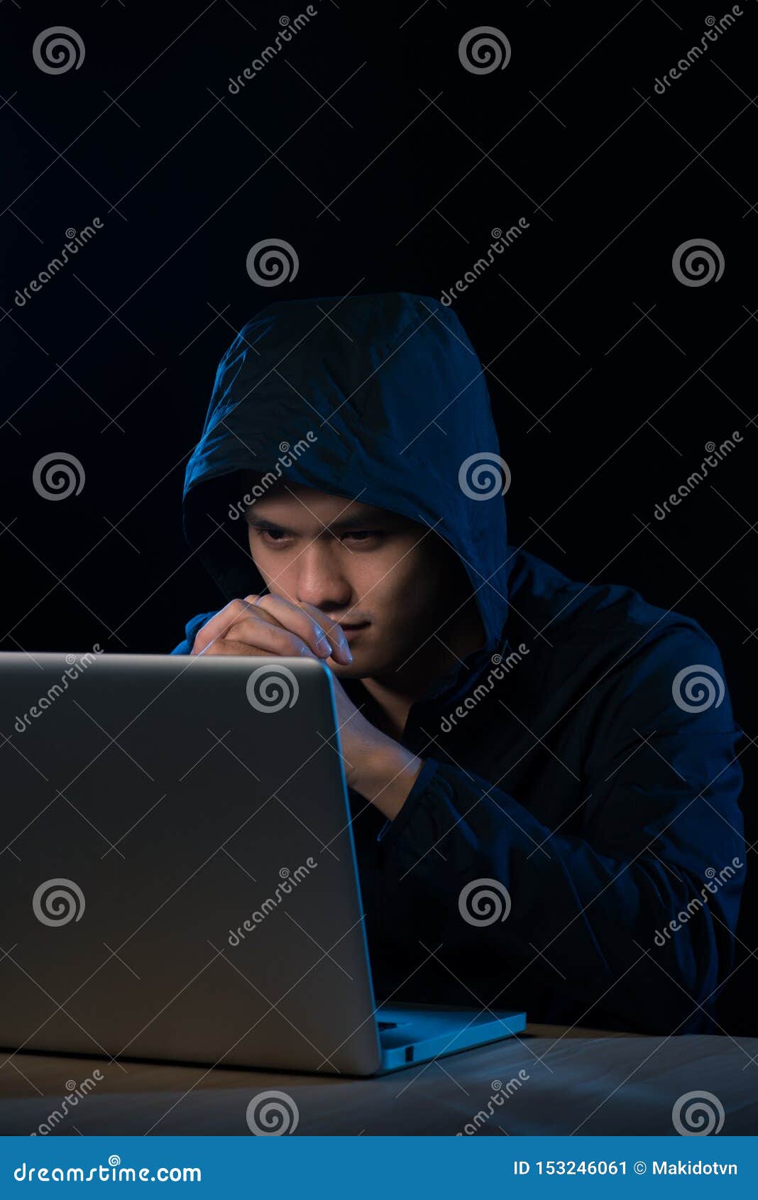 Hacker and Laptop Meaning Safety Data Stock Image - Image of hacking ...