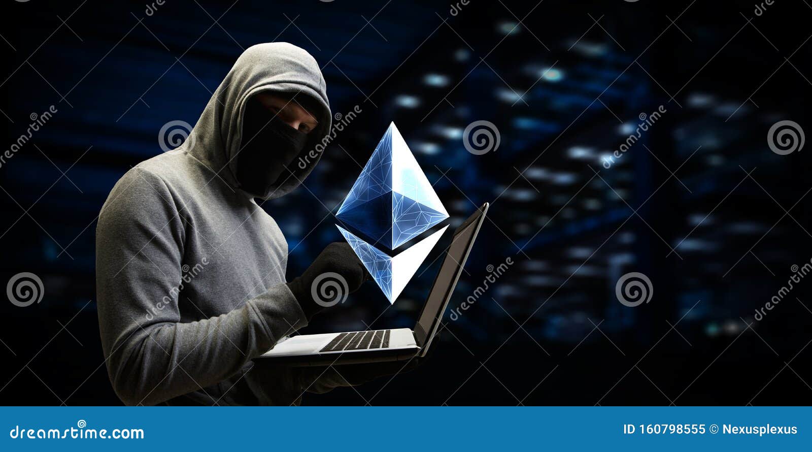 Hacker Hunting for Crypto Currency Editorial Image - Image of digital ...