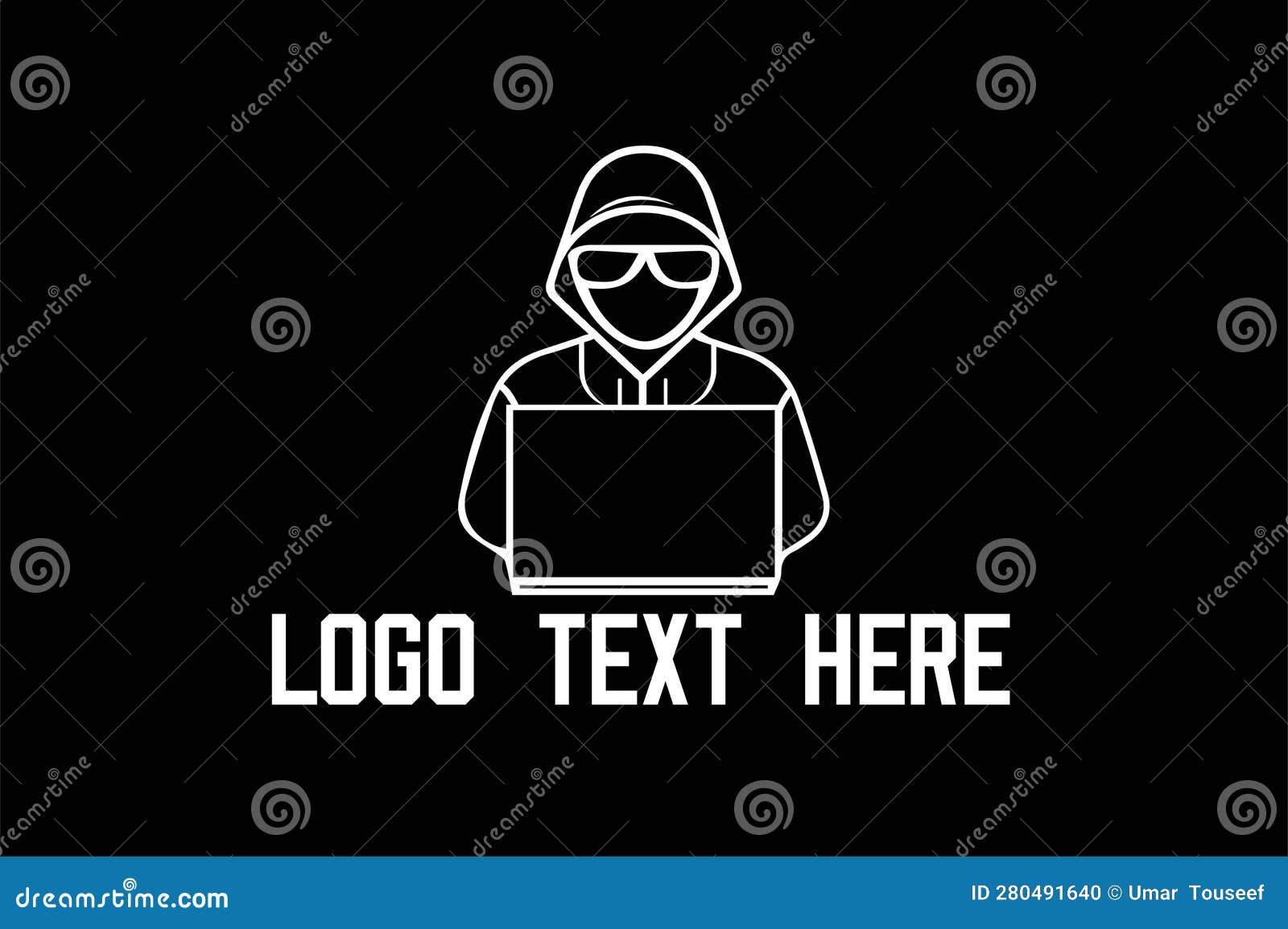 Hacker Company Logo Template Stock Vector - Illustration of assessment ...