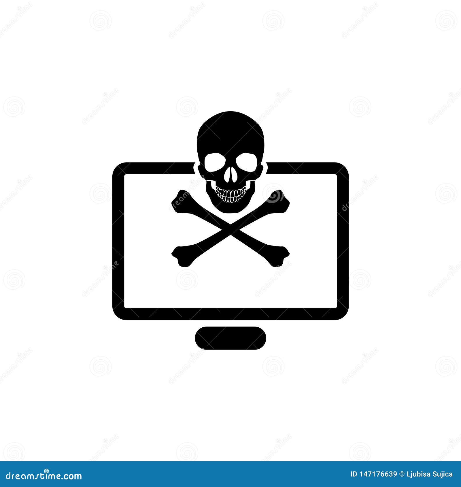 Hacker Logo Design, ?cone Do Ataque Do Cyber Ilustração do Vetor ...