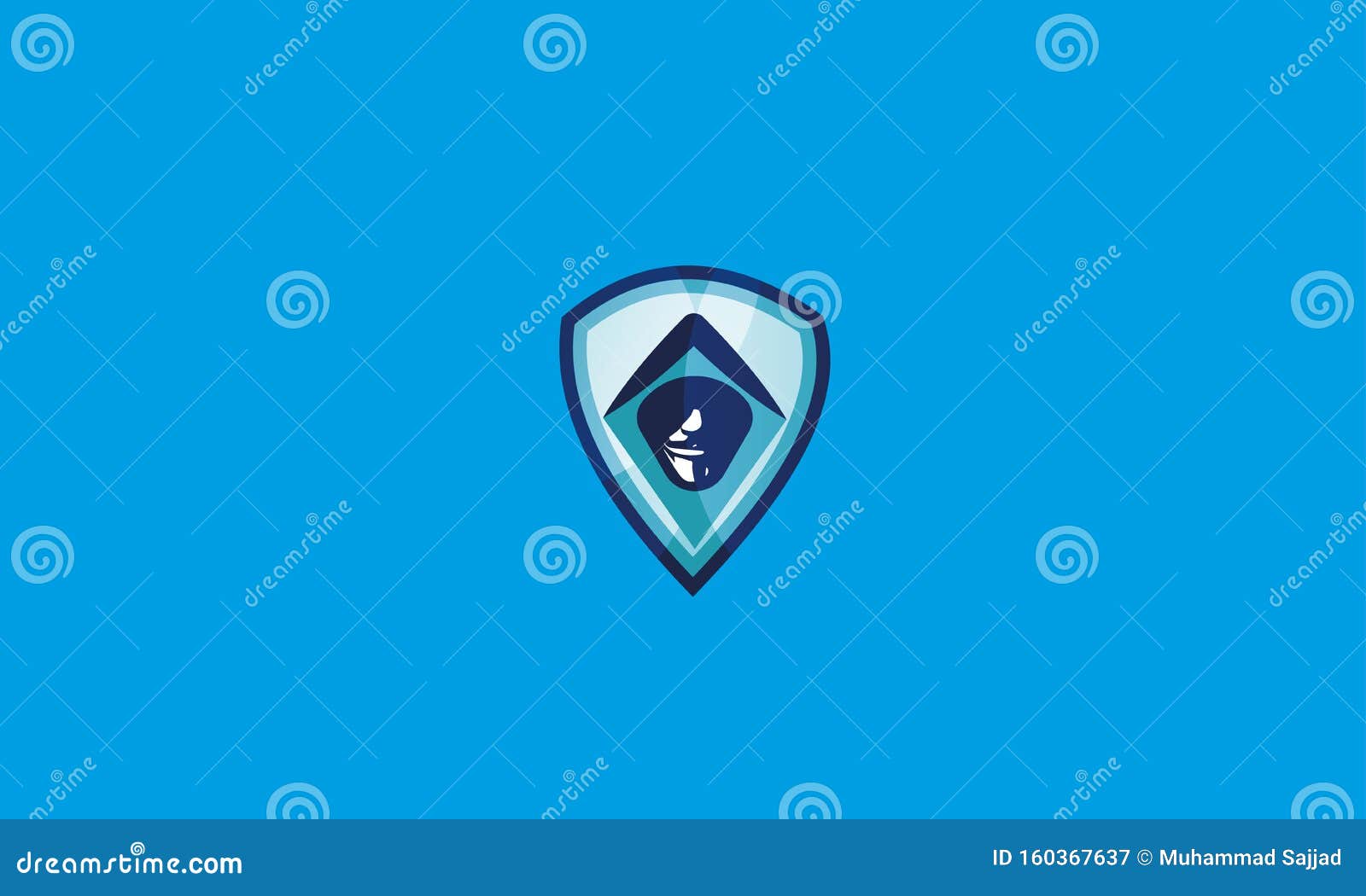 Hacker Logo Design Cyber Security Hacker Anonymous Hacker Logo Template Stock Vector