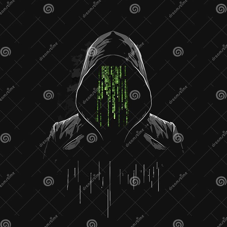 Hacker Logo Design - Cyber Security Hacker - Anonymous Hacker Logo Template Stock Vector ...