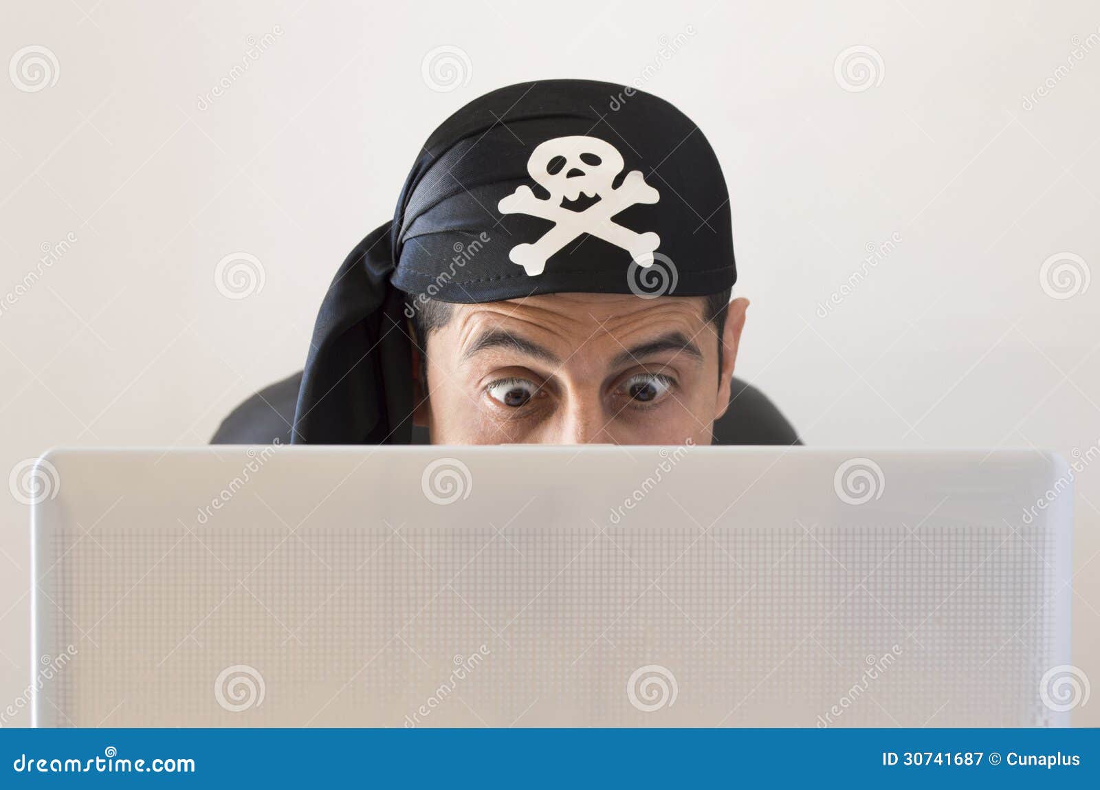 Hacker looking surprised stock image. Image of gangster - 30741687
