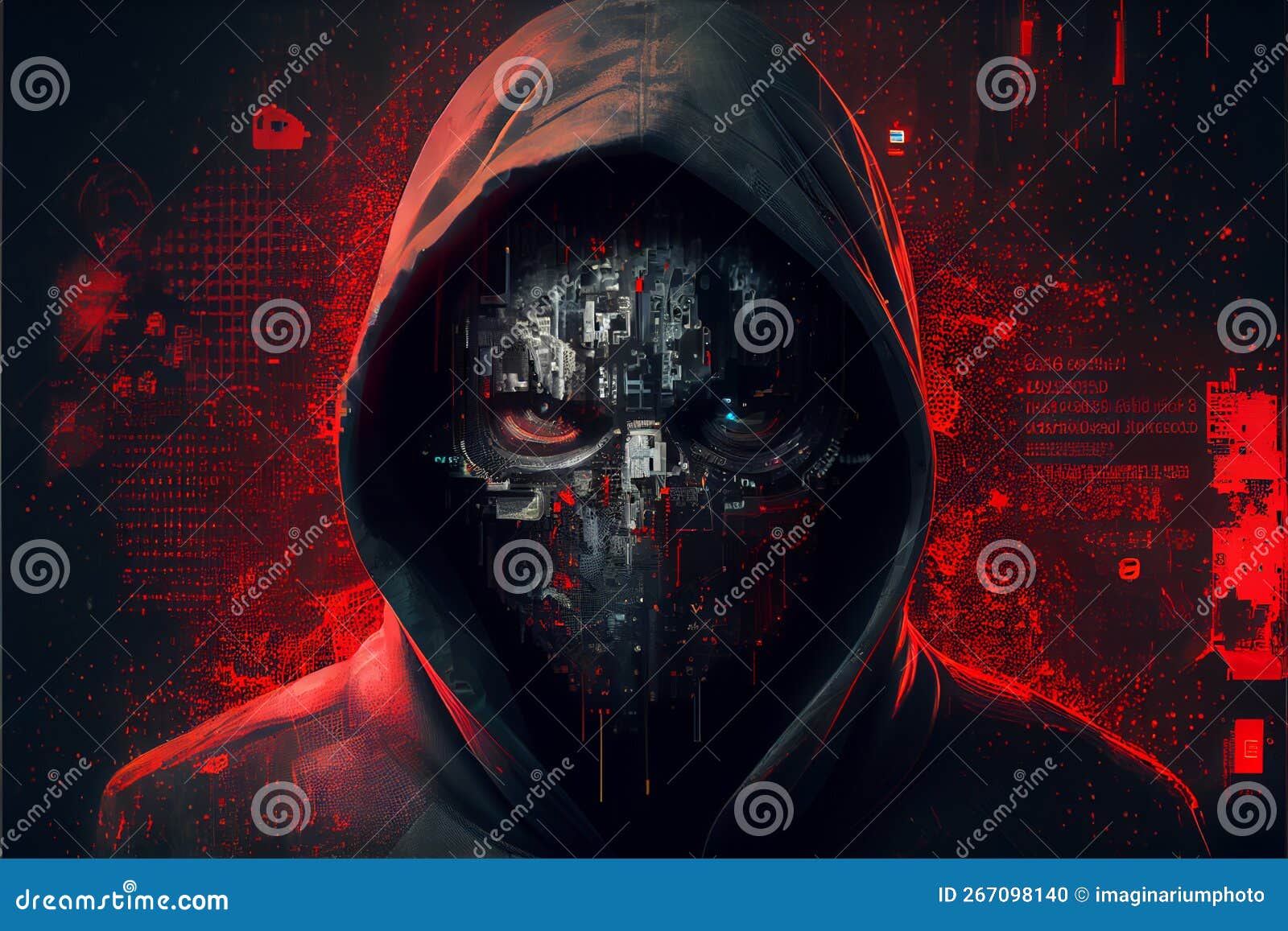 Hacker Making Threat of Cyberattack of Computer Security Stock ...