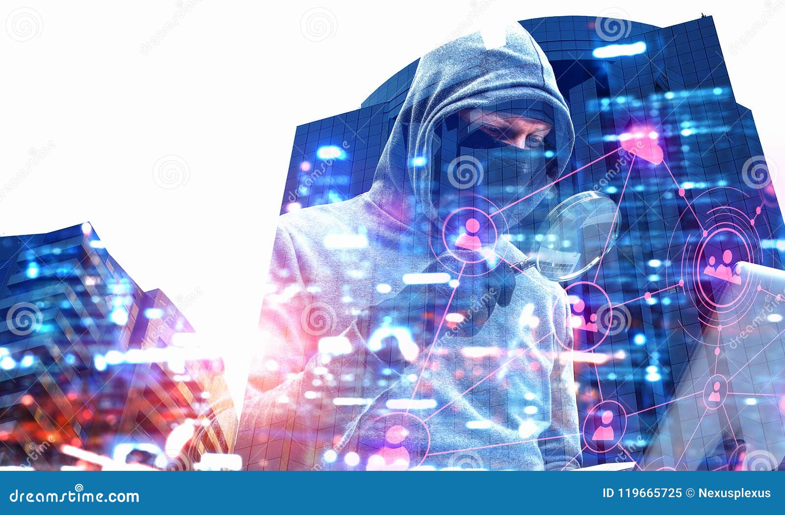 Hacker Man Steal Information Stock Image - Image of data, hack: 119665725