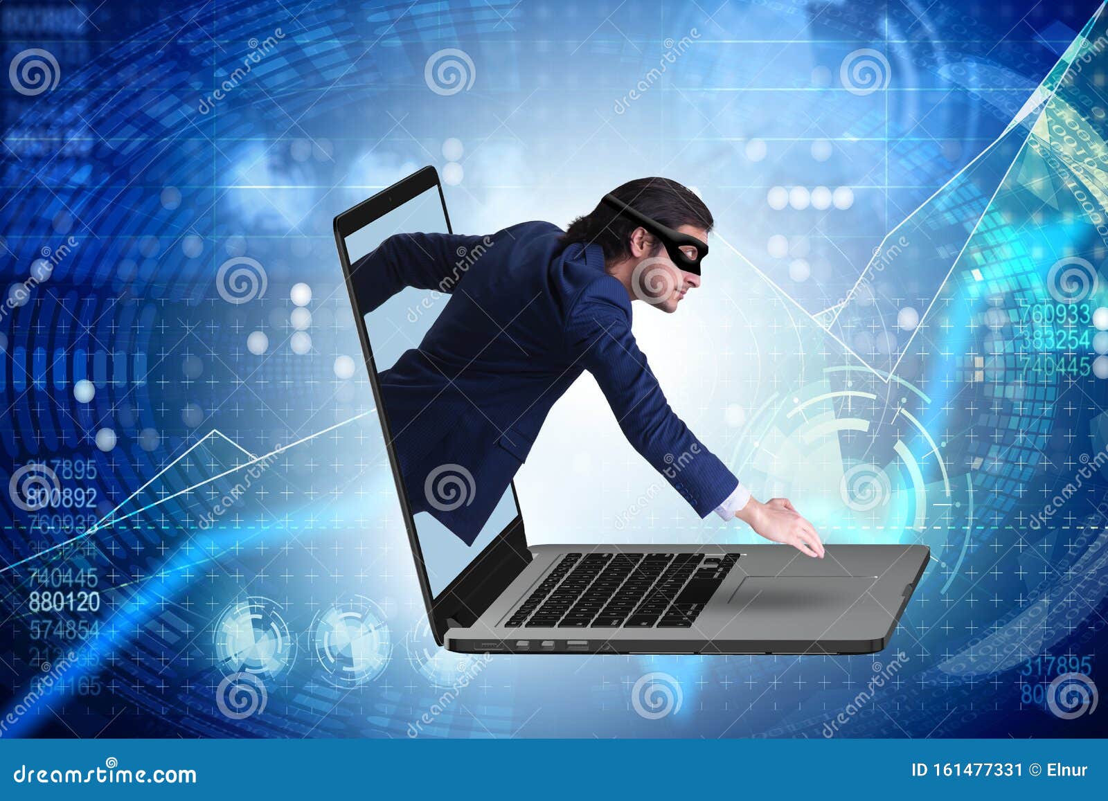 Hacker Man Trying To Steal Personal Data Stock Image Image Of Hacker