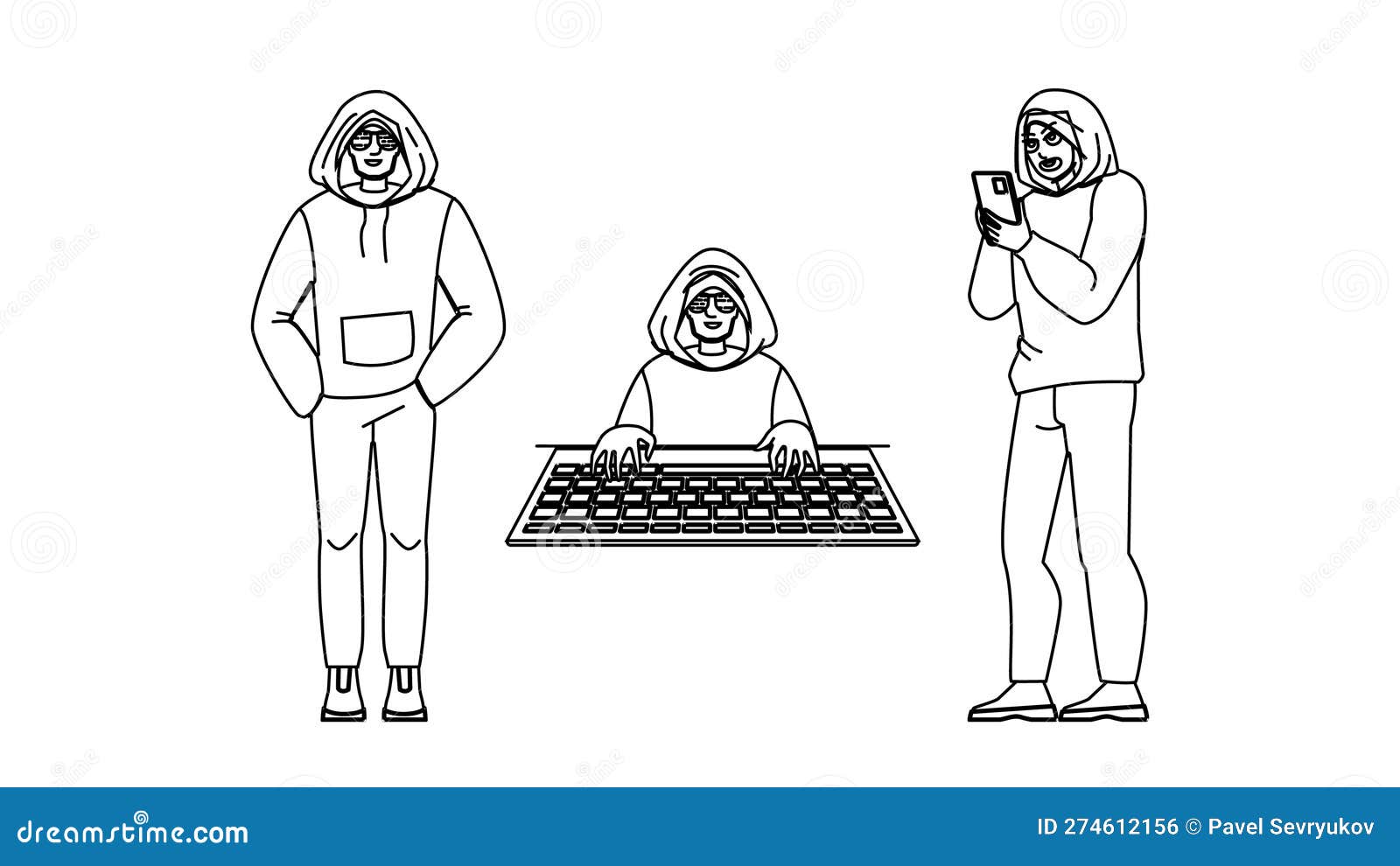 Hacker man vector 向量例证. 插画 包括有 计算机, 程序员, 例证, 网络, 网际空间 - 274612156