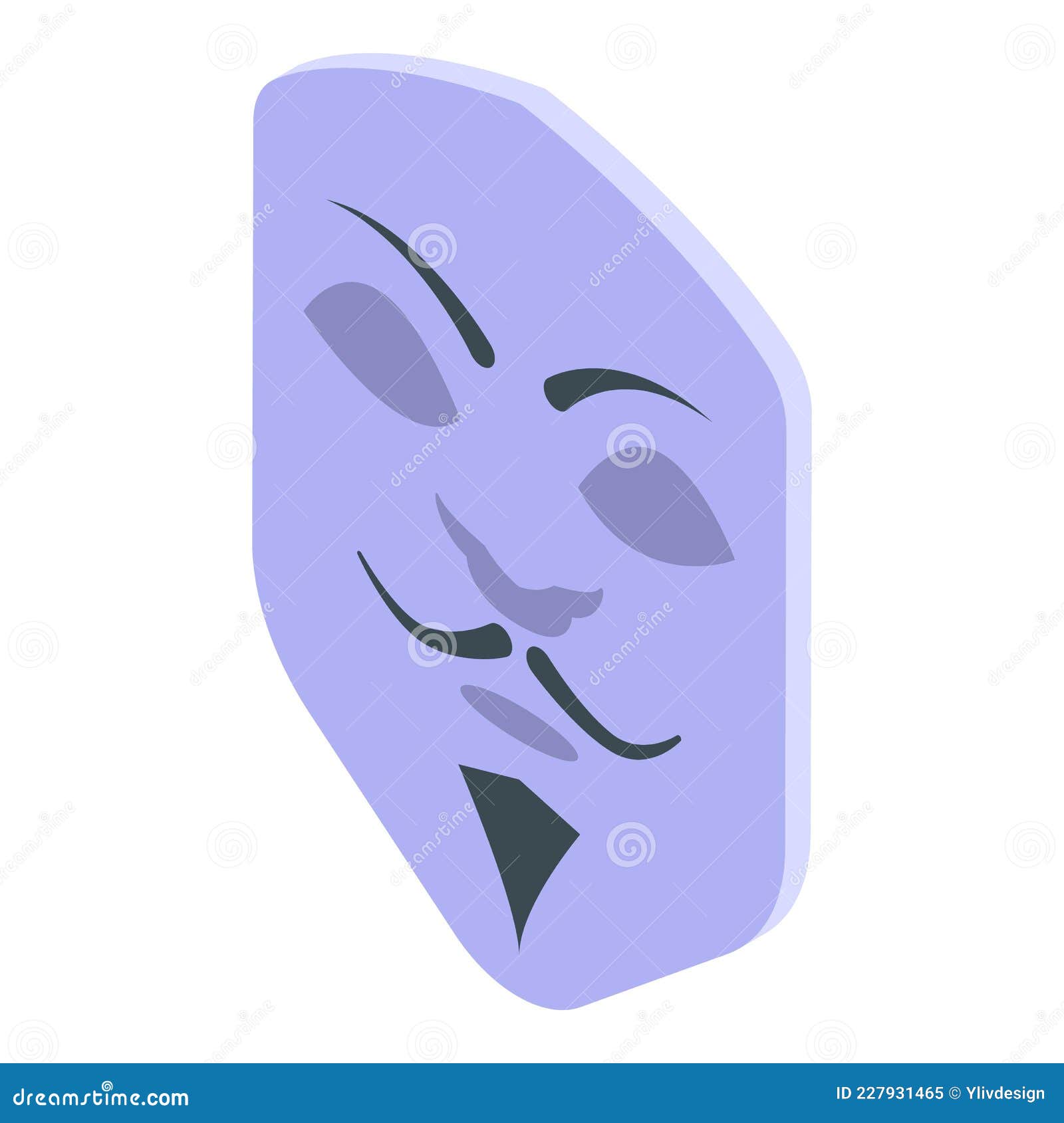 Hacker Mask Icon Isometric Vector. Anonymous Guy Stock Vector ...