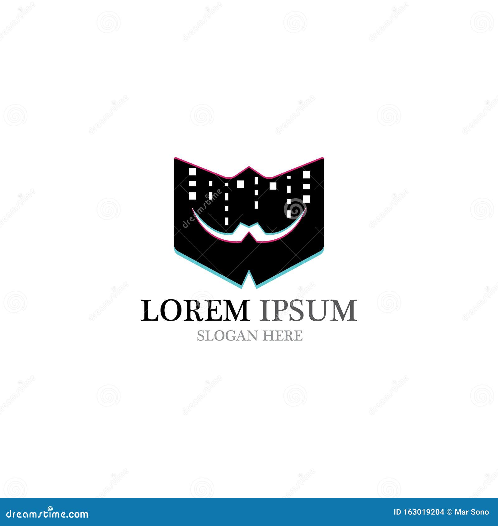 Hacker Mask Logo and Symbol Vector Illustration Stock Vector ...