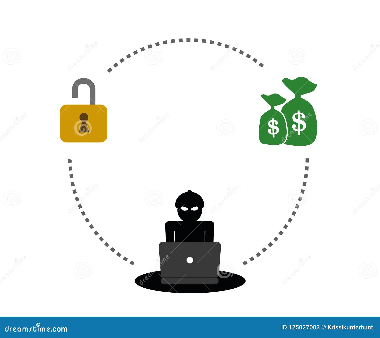 Hacker in the Mask Makes Money Stock Vector - Illustration of hack ...