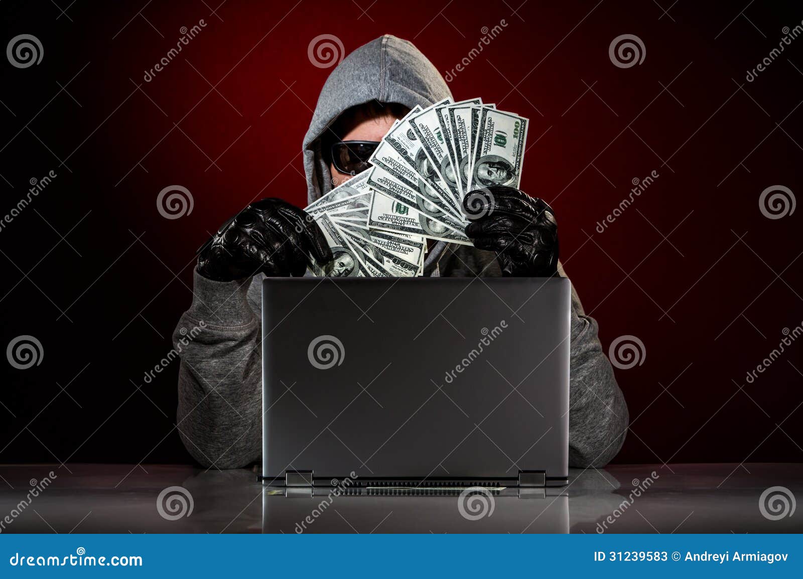 Hacker and money stock image. Image of computer, network - 31239583