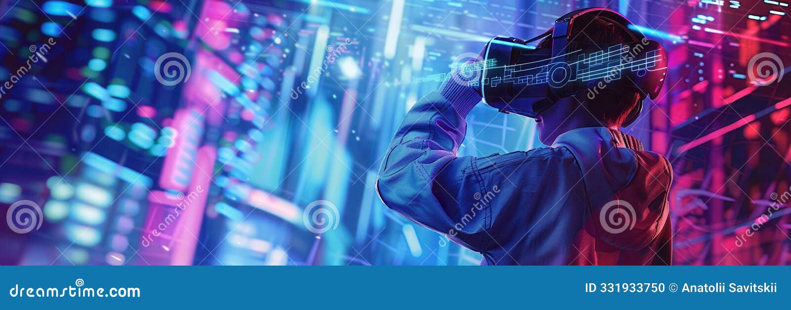 A Hacker Navigates A Virtual Space Filled With Digital Locks And ...