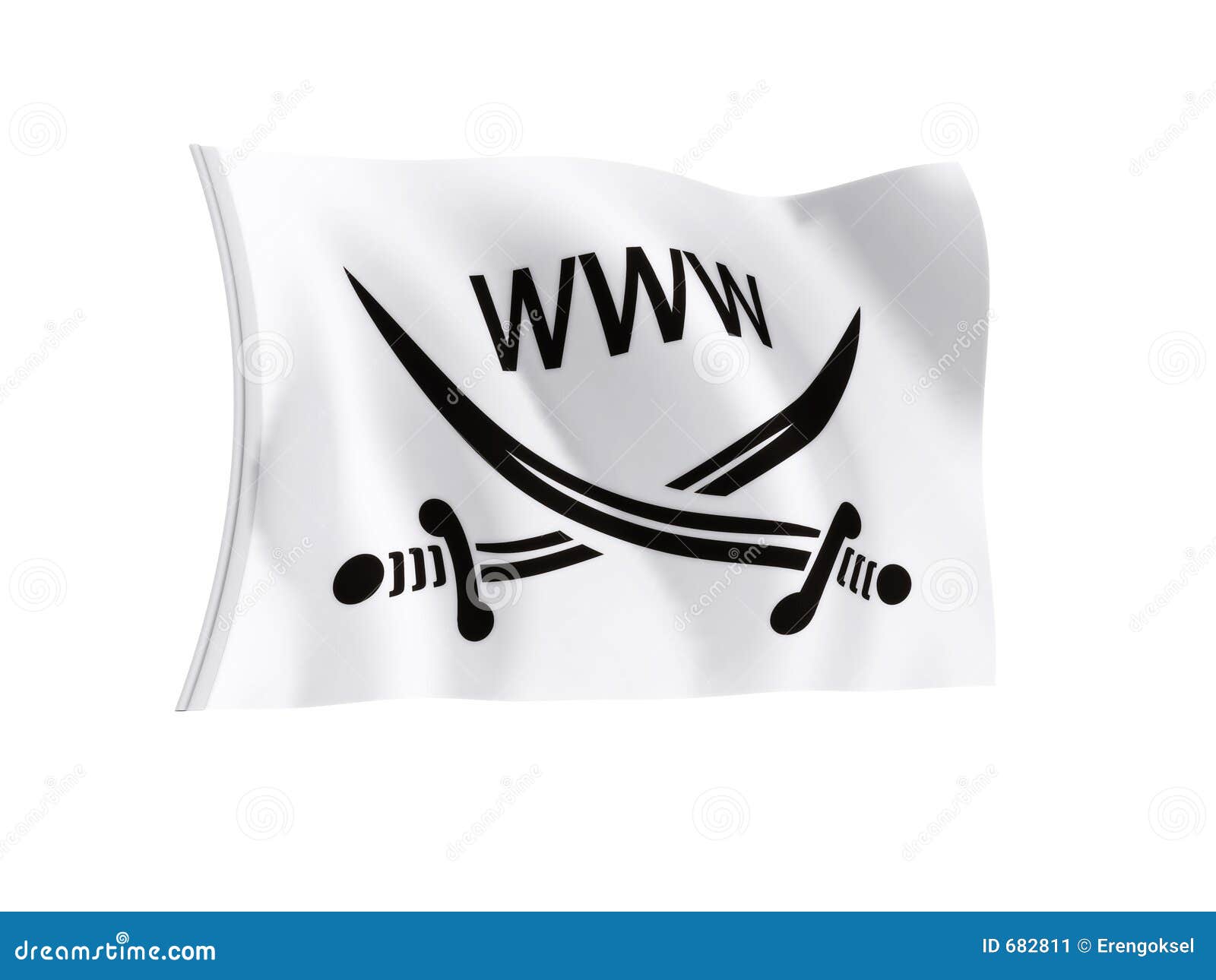 Hacker pirate flag stock illustration. Illustration of attack - 682811