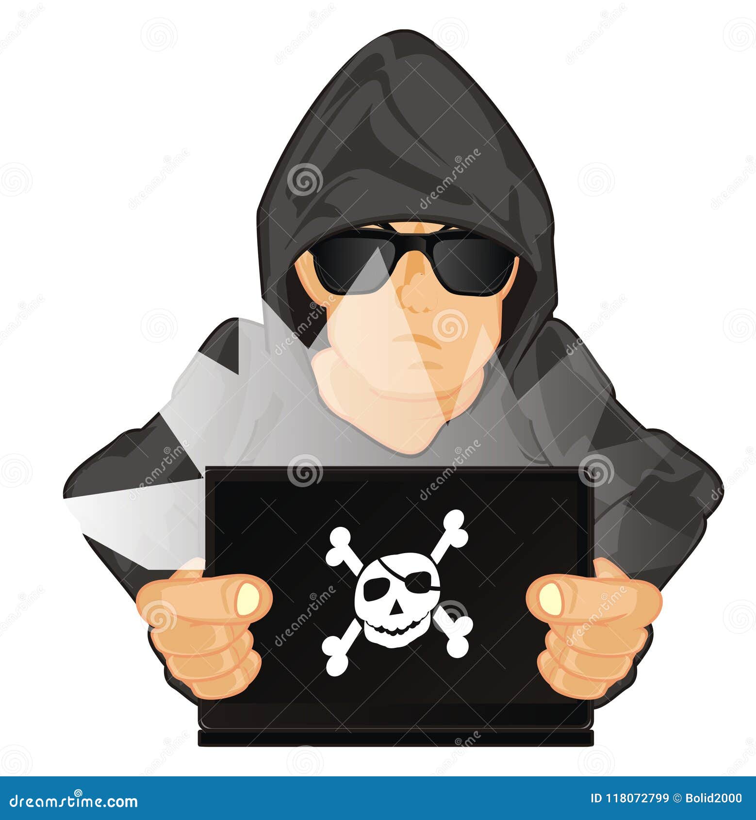 Hacker Pirate Flag Royalty-Free Stock Photography | CartoonDealer.com ...