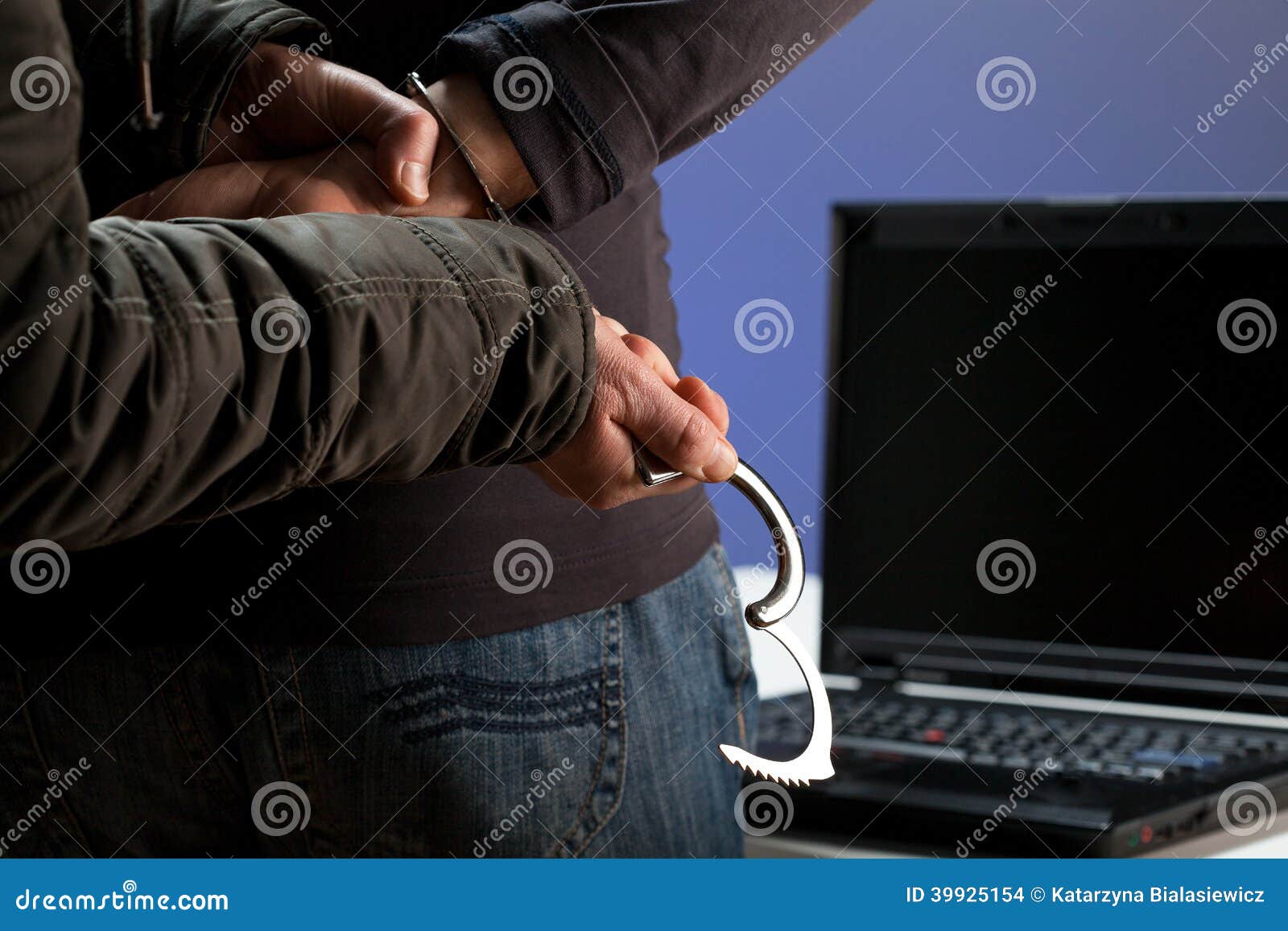 Hacker and police officer stock photo. Image of technology - 39925154