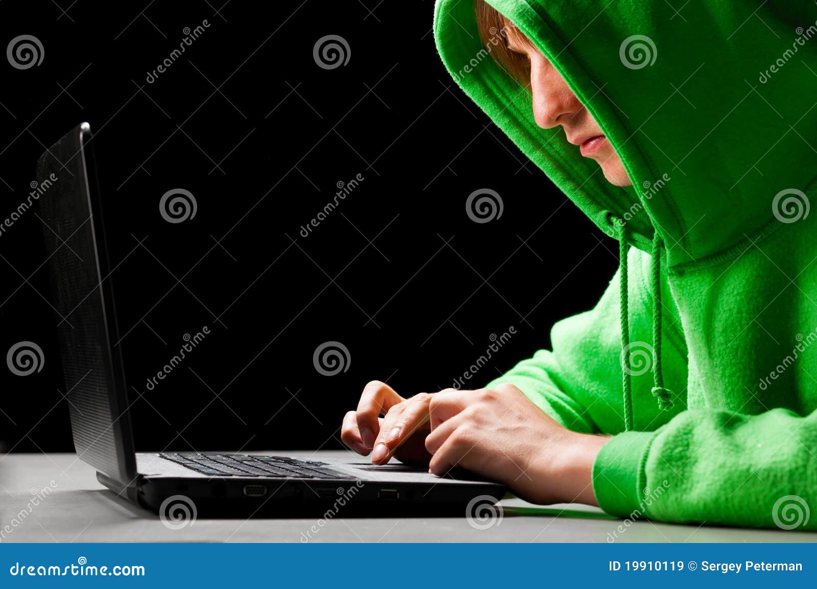 Hacker portrait stock image. Image of hand, crime, data - 19910119