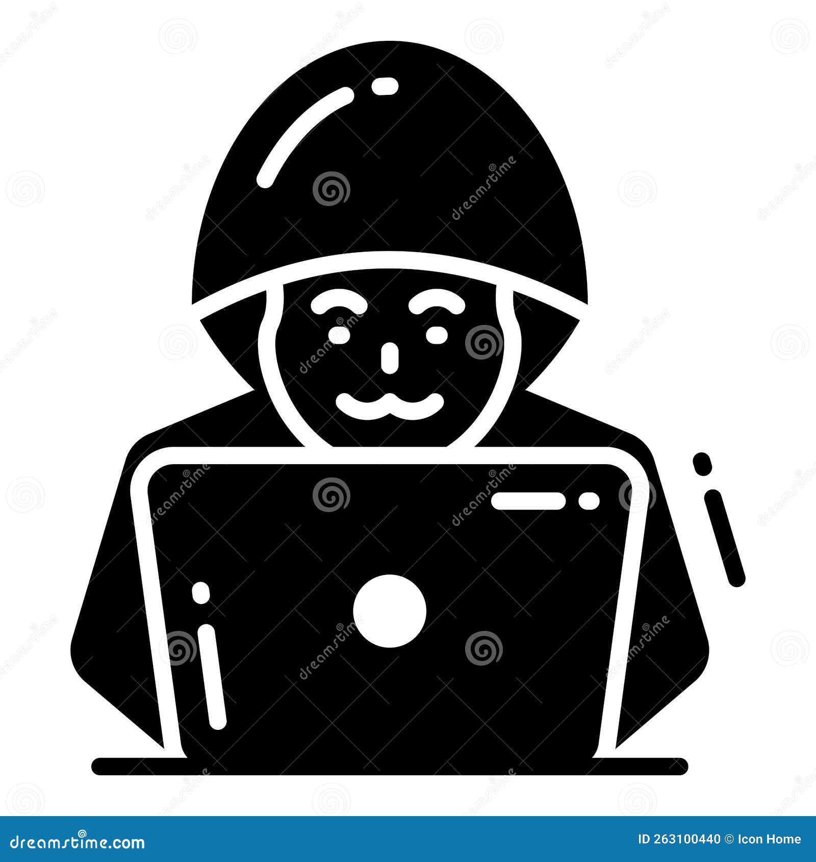 Hacker Protection And Security Vector Icons Set Cyber Computer Network Business Data Technology