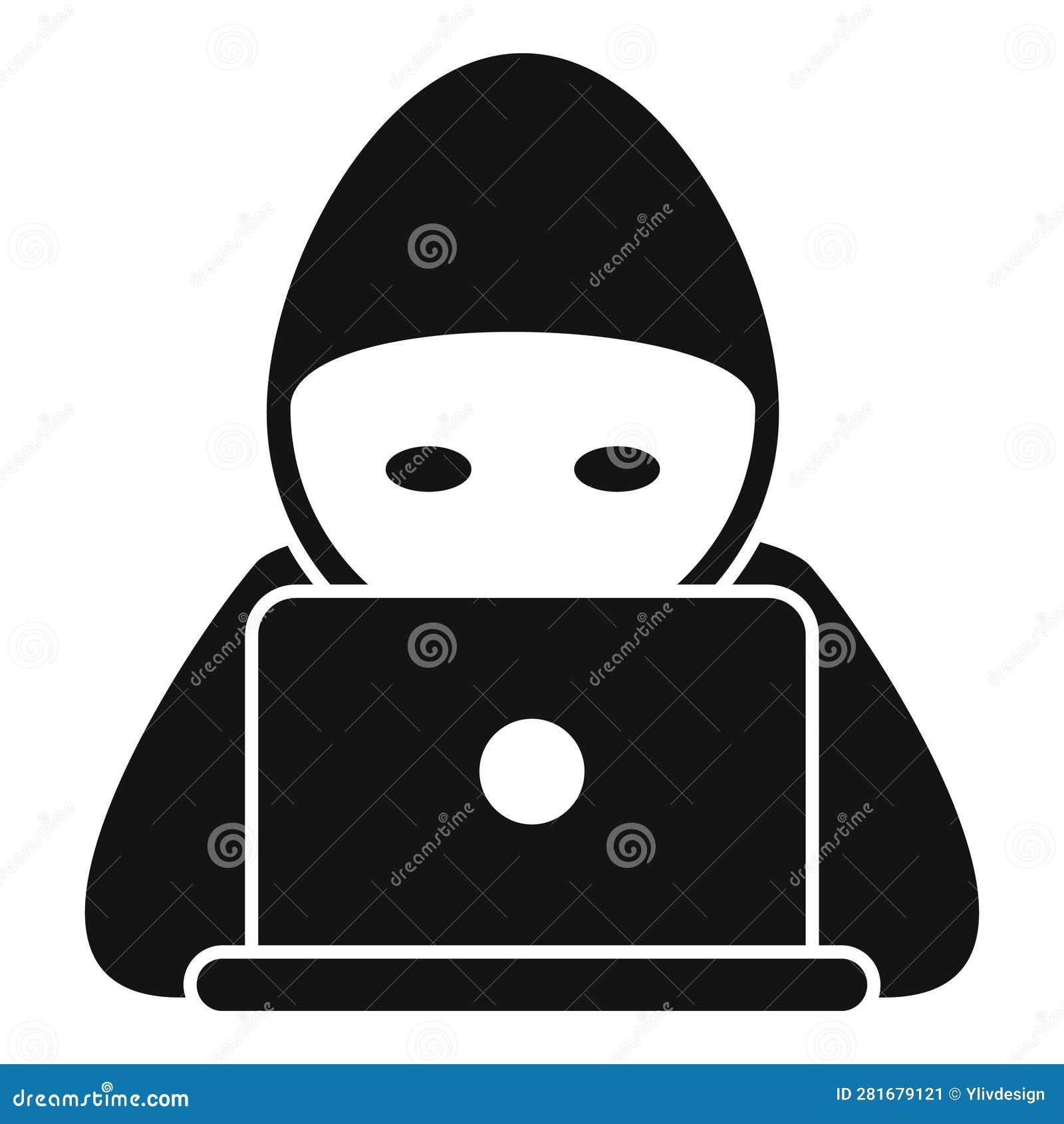 Hacker Report Icon Simple Vector. Virus Error Stock Vector ...