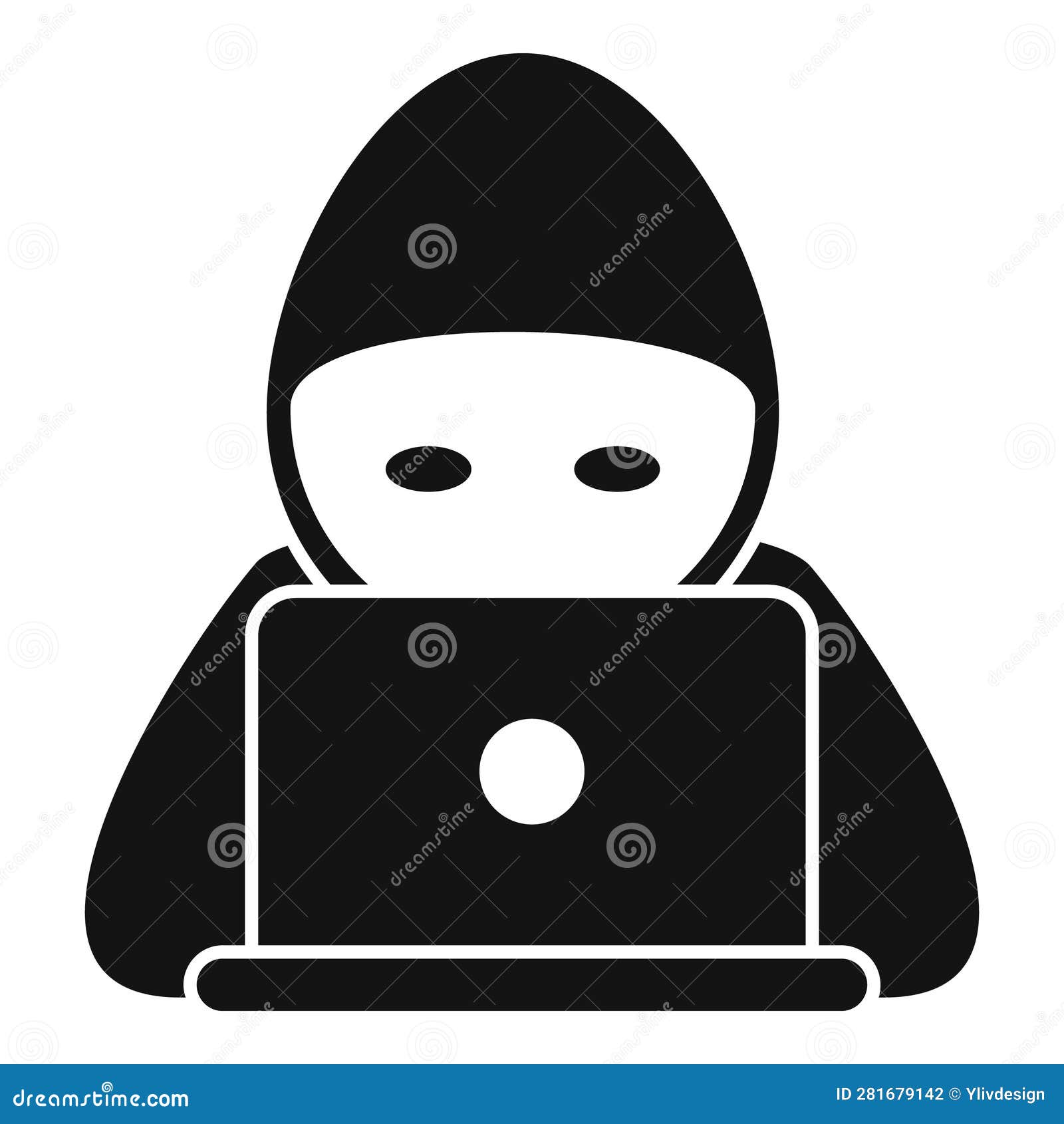 Hacker Report Icon Simple Vector. Virus Error Stock Illustration ...