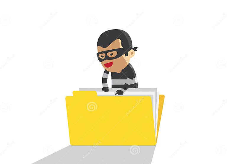 Hacker robbery secret data stock vector. Illustration of fraud - 51882960