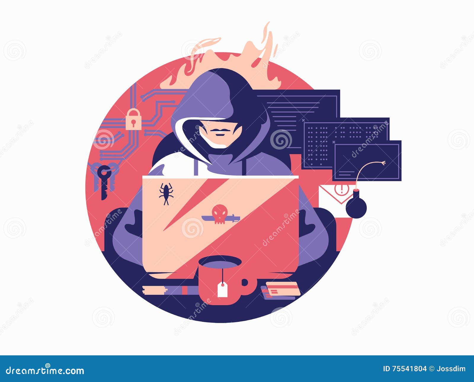 Hacker Cartoons, Illustrations & Vector Stock Images - 158474 Pictures ...