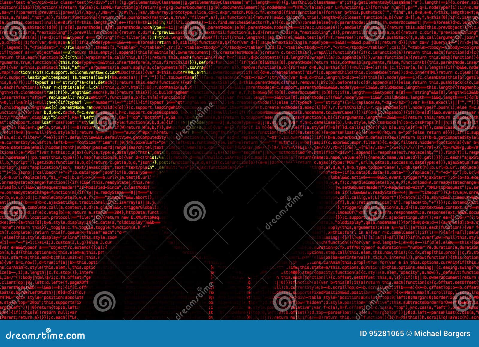 Hacker Shininhg through Chinese Computer Code Flag Stock Illustration ...