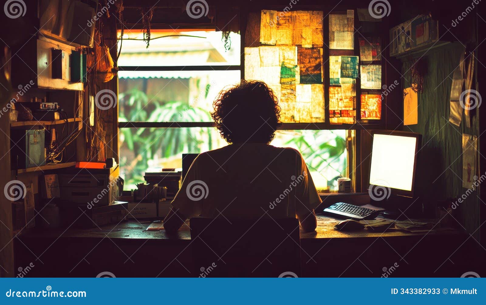 Hacker Sitting in Prison Cell Reflecting on Past Actions during ...