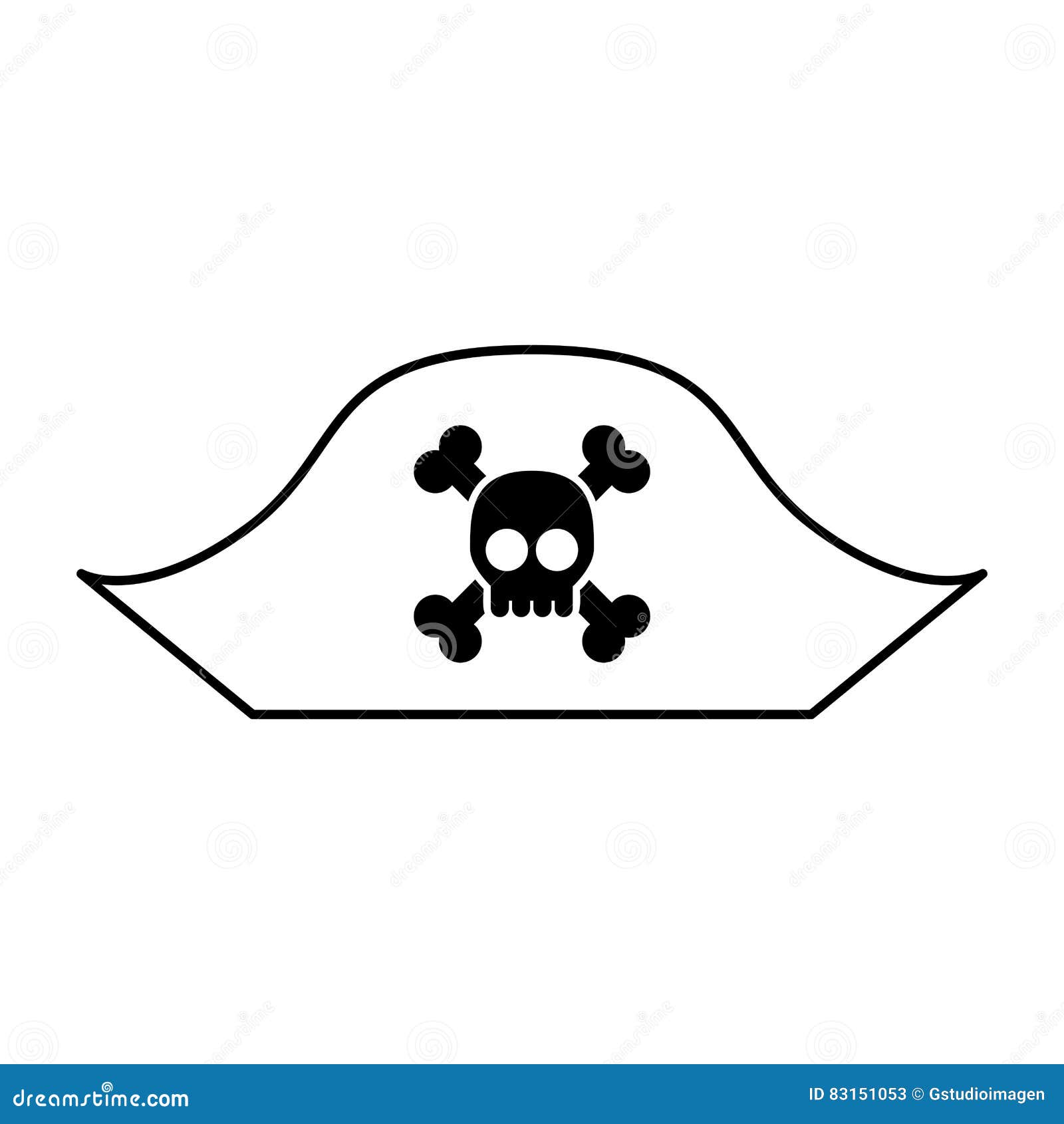 Hacker skull alert icon stock illustration. Illustration of detected ...