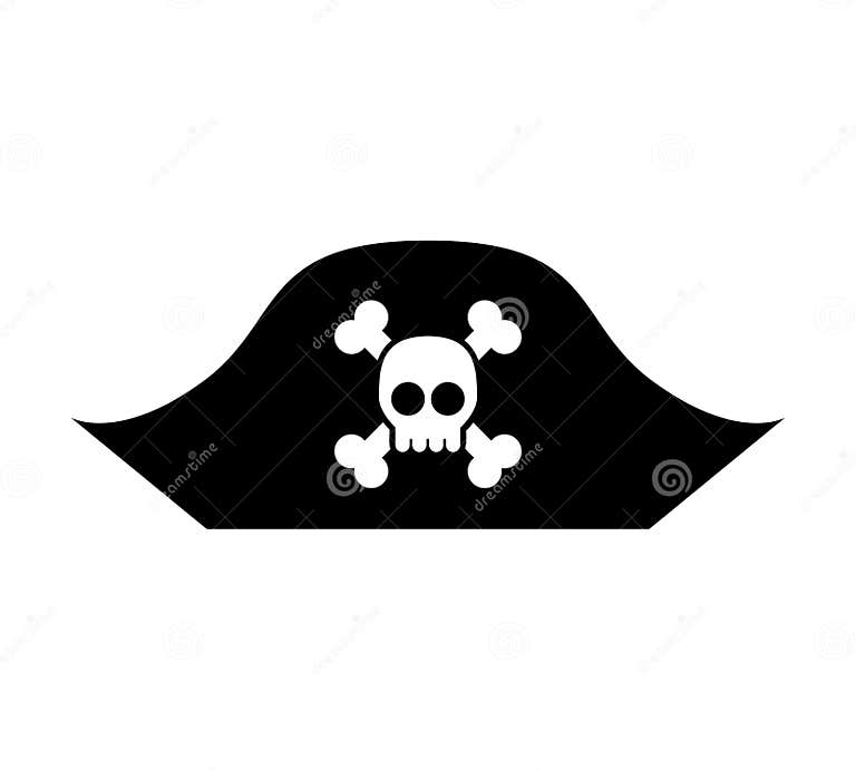 Hacker Skull Alert Isolated Icon Stock Illustration - Illustration of ...