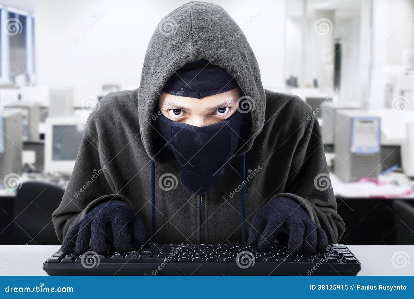 Hacker Stealing Business Information Stock Image - Image of burglary ...