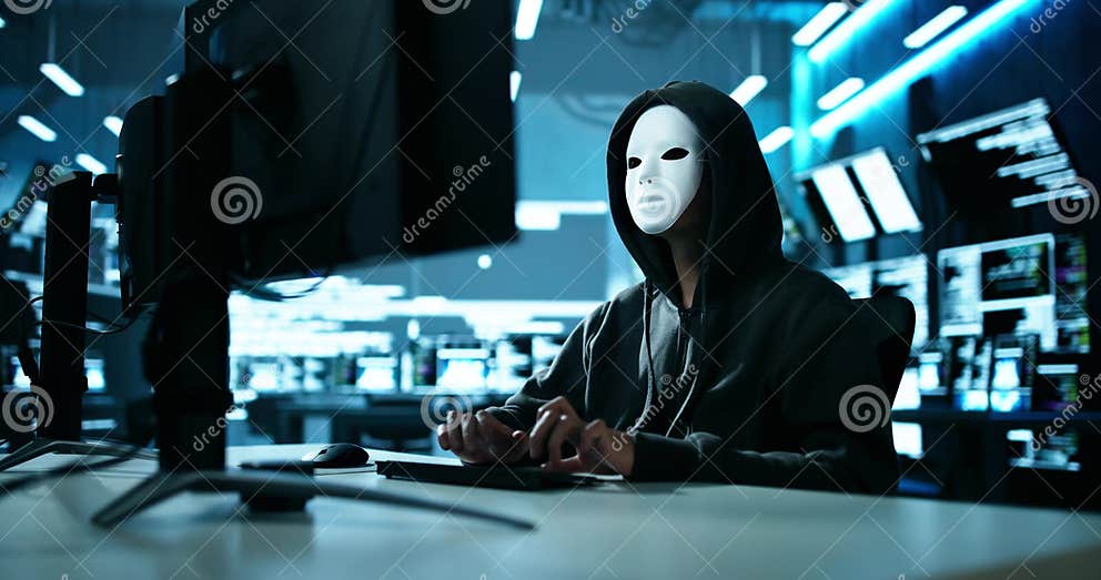 Hacker Stealing Data from Computer Stock Image - Image of multiple ...