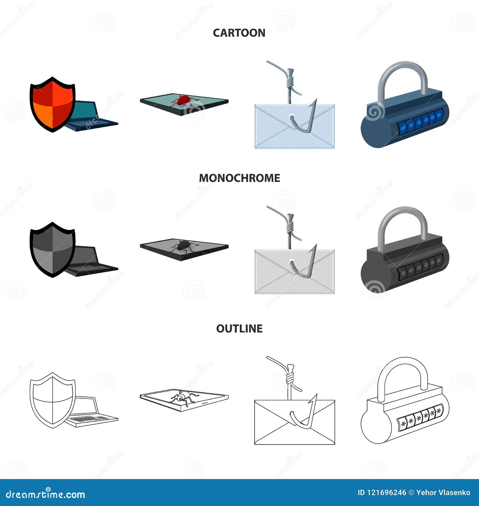 Hacker, System, Connection .Hackers and Hacking Set Collection Icons in Cartoon,outline ...