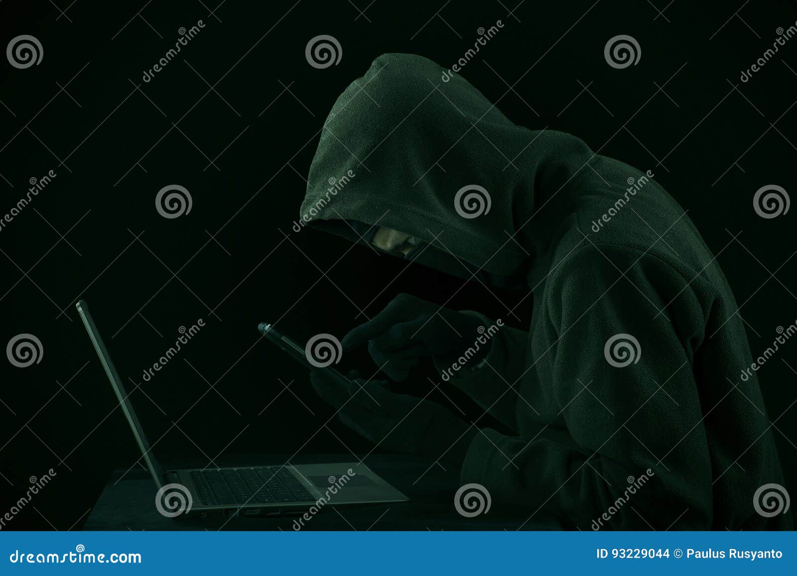 Hacker Taking User Information Stock Photo - Image of identity, data ...