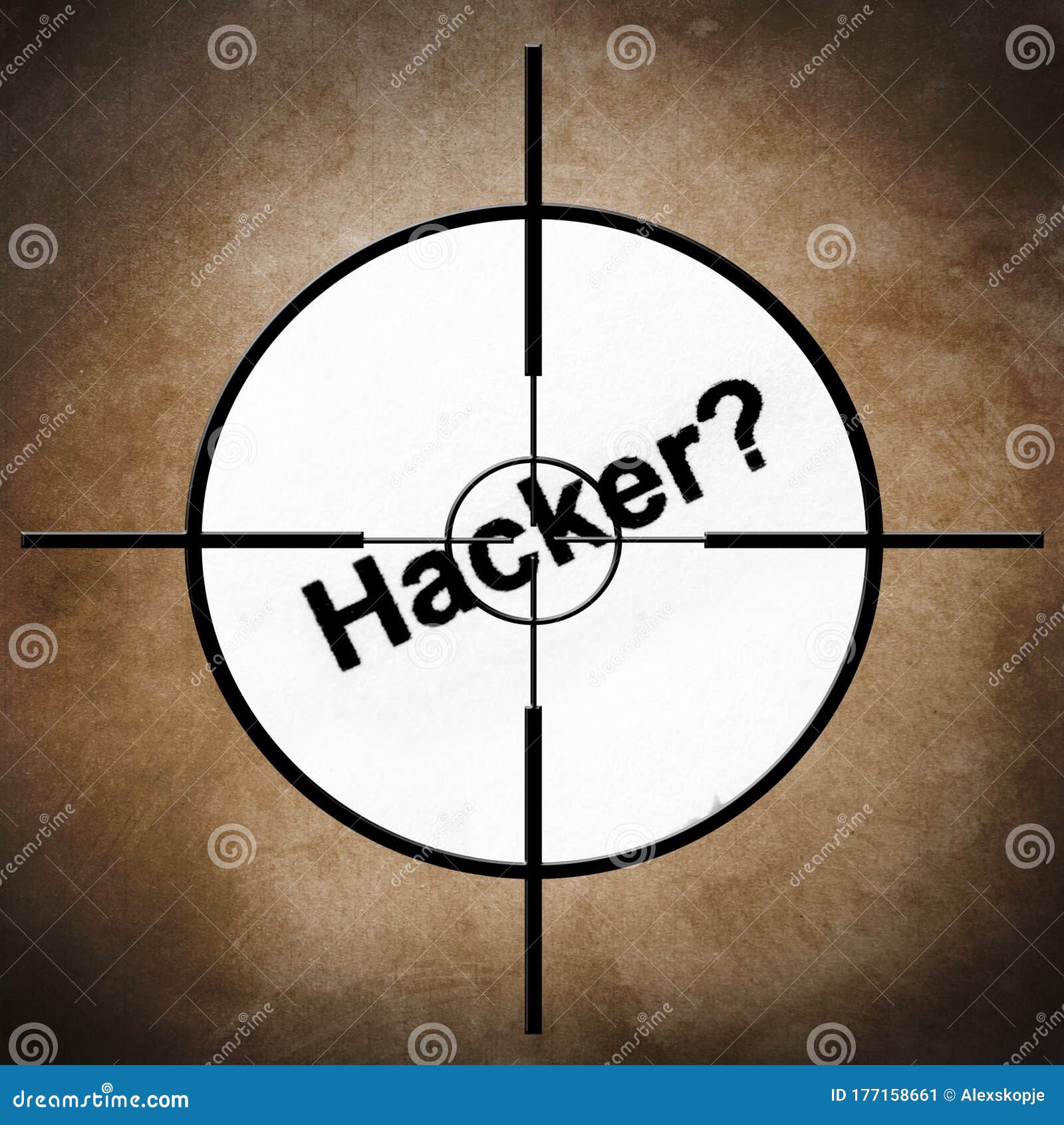 Hacker target stock image. Image of cyberwar, espionage - 177158661