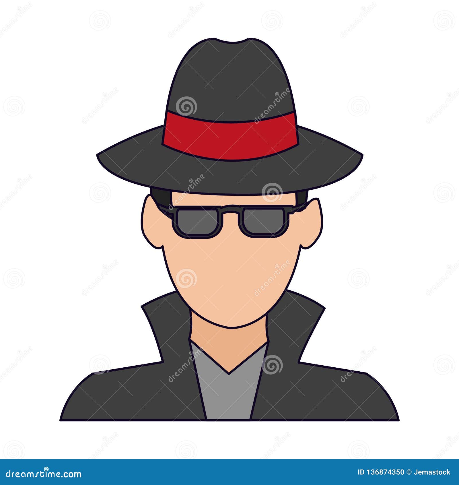 Hacker thief avatar stock vector. Illustration of malware - 136874350